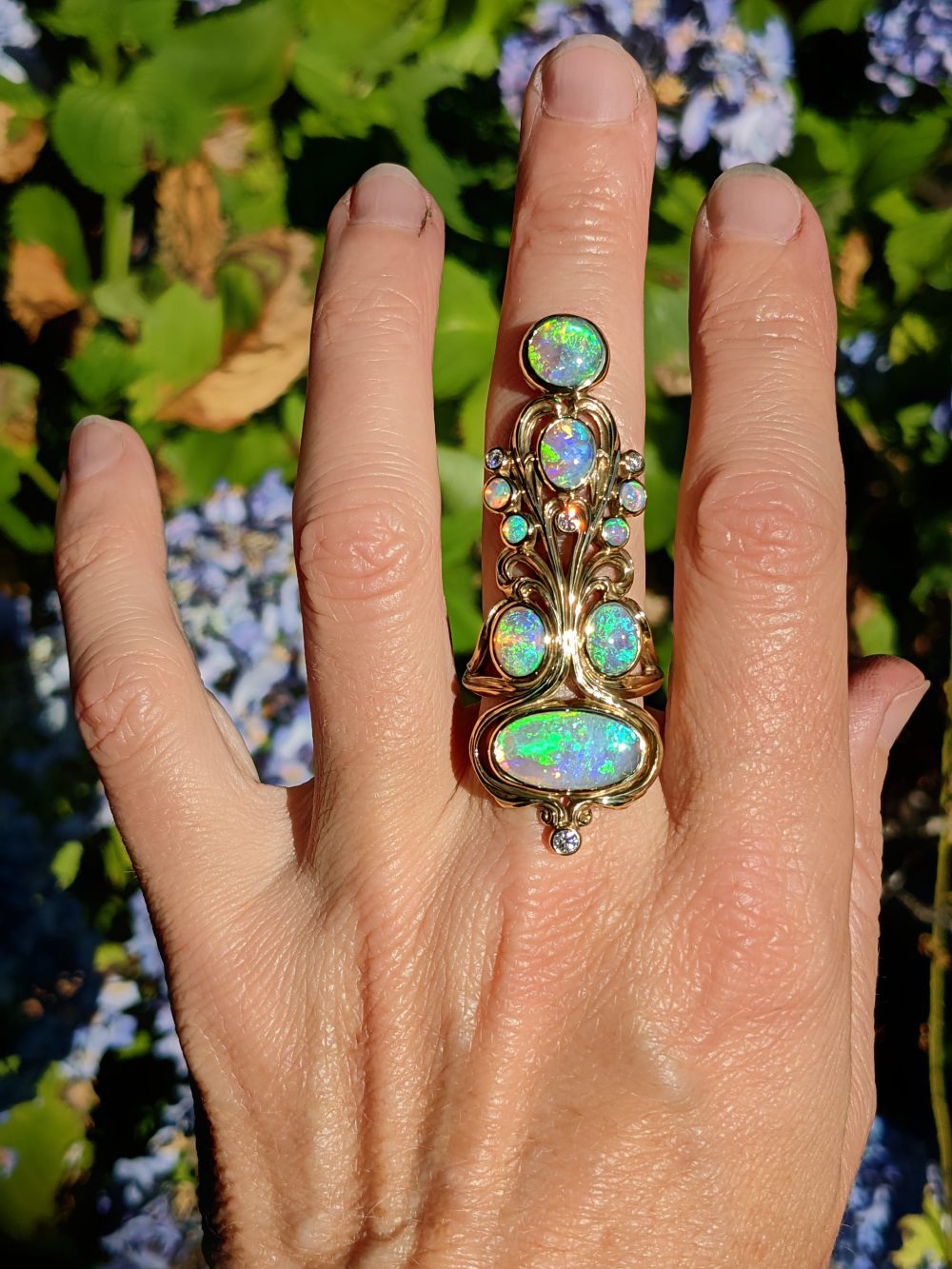 art nouveau opal ring | Gin and Butterflies